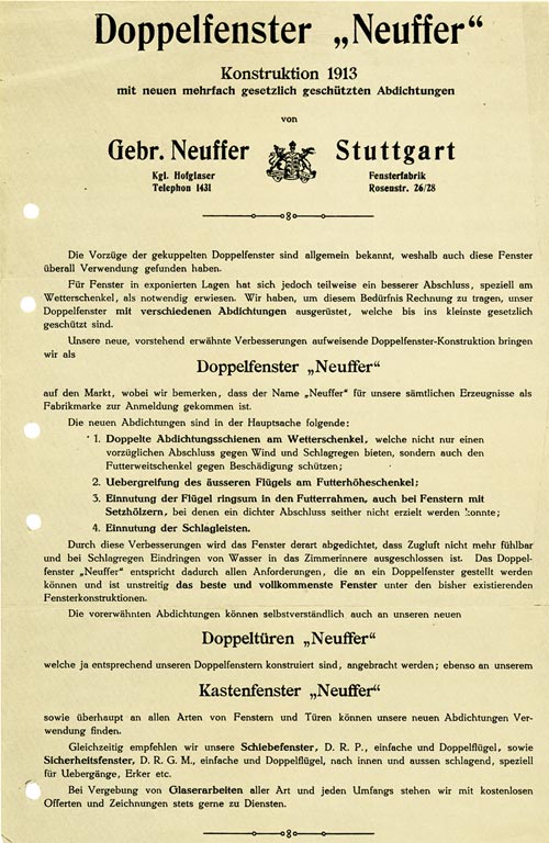 Window manufacturer | Neuffer Windows + Doors | Neuffer